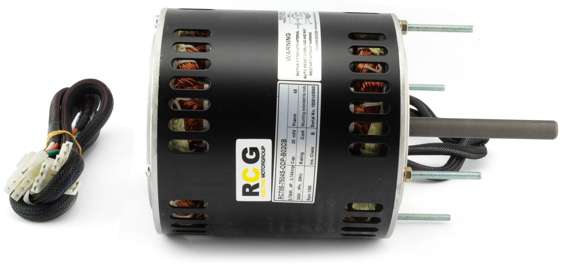 RCT85 Series Band Mount Shaft Up Evaporative Fan Motors With Extended ...