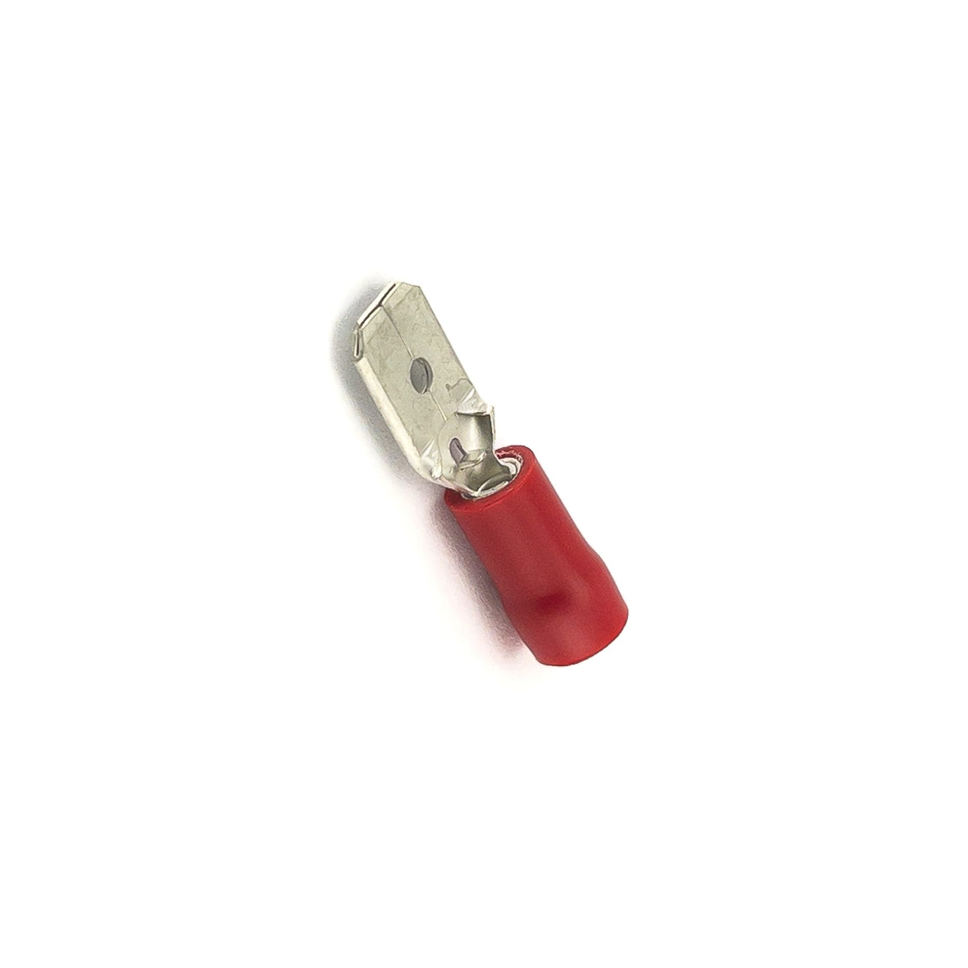 Push On Terminals - 0.5 - 1.5mm2 Red - Engineering Supplies